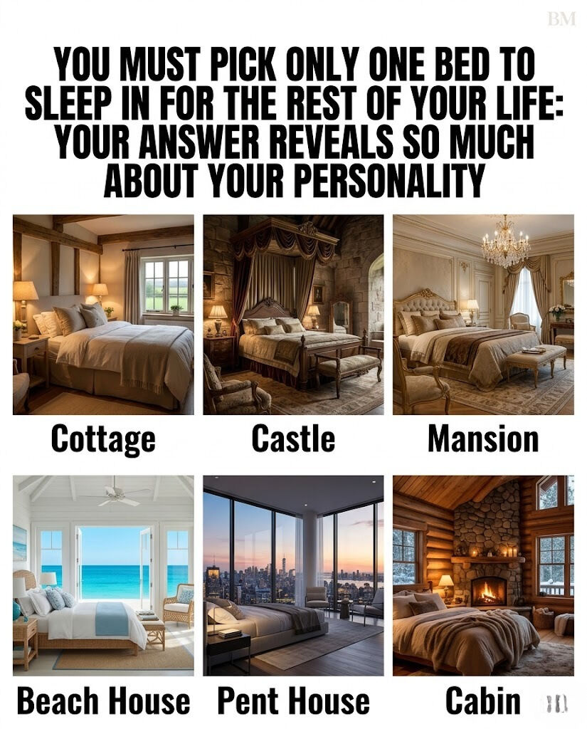 Pick One Bed to Sleep In Forever — Your Choice Reveals Your True ...